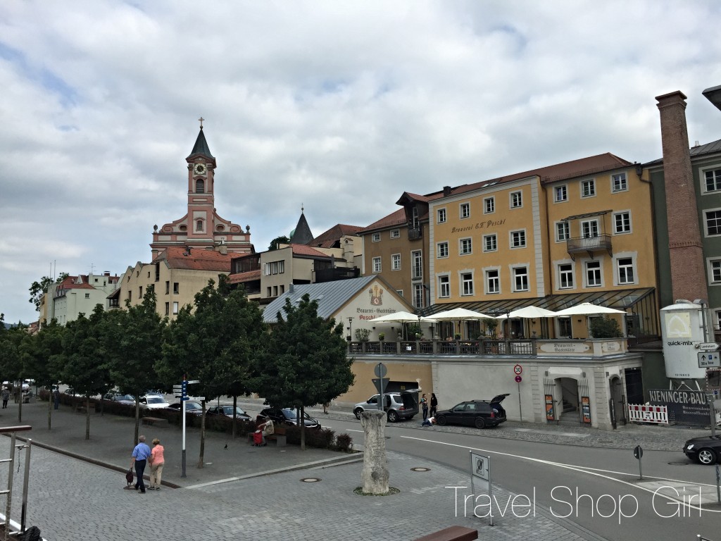 Yum! Pretzels and Beer in Passau, Germany