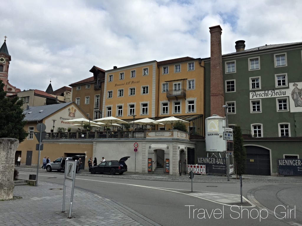 Yum! Pretzels and Beer in Passau, Germany