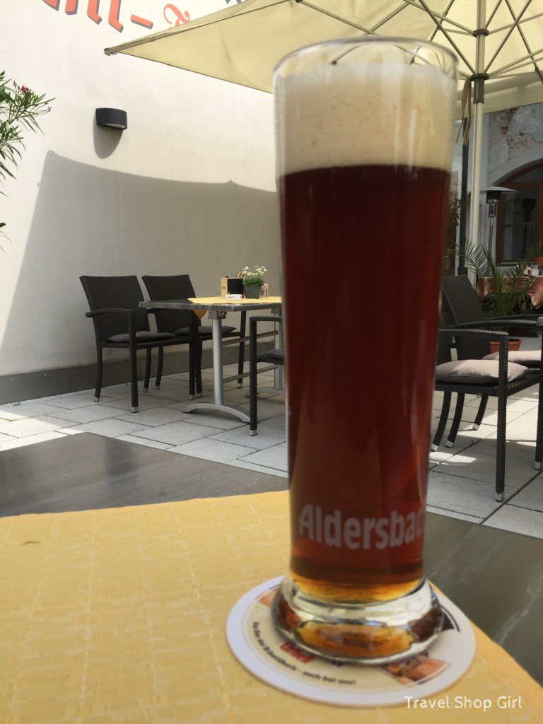 Yum! Pretzels and Beer in Passau, Germany